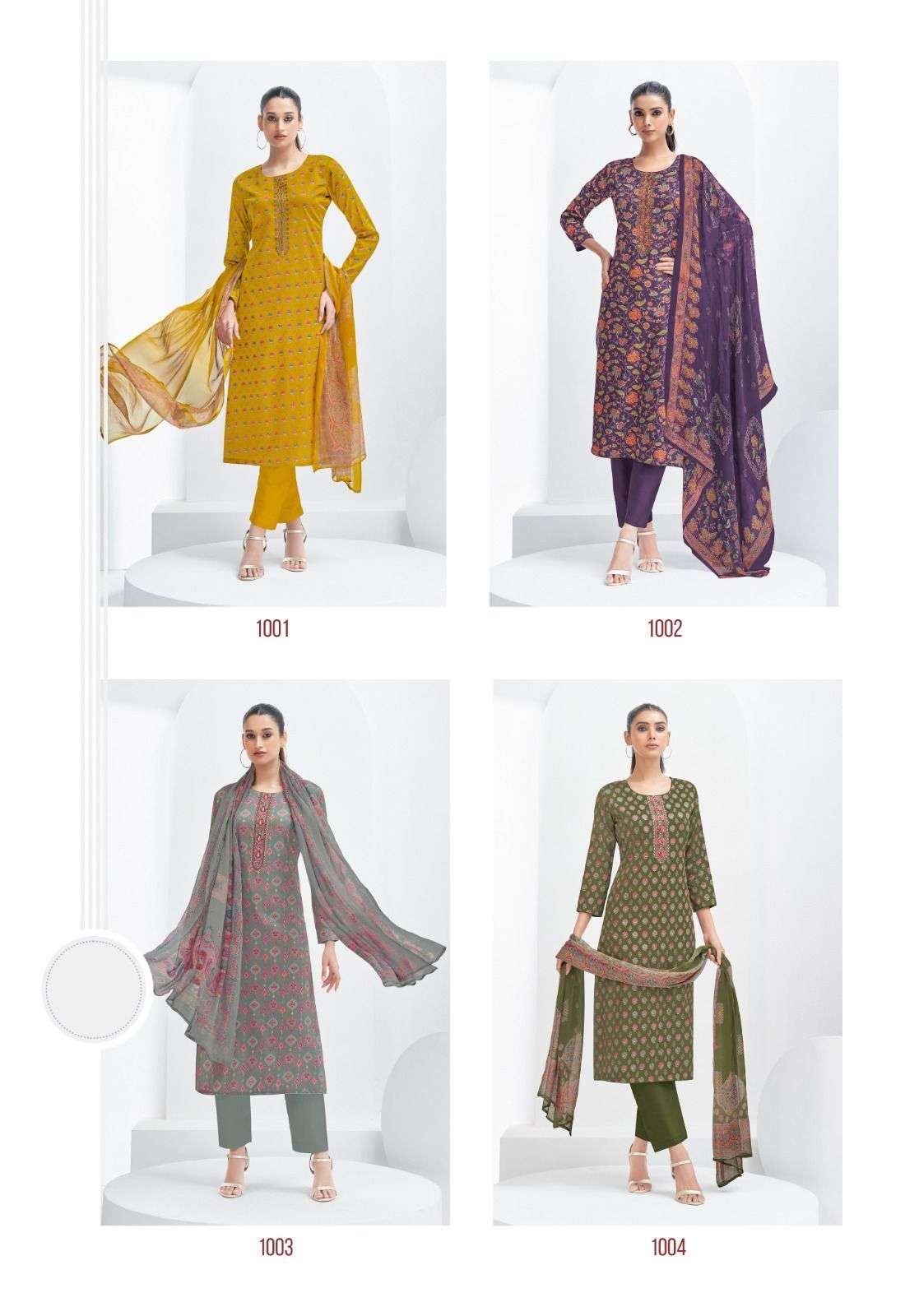 kali vol- 1 by suryajyoti 1001-1006 series jam satin designer salwar ...